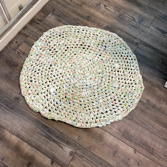 Hand Crafted | Other | Pastel Cottage Rag Rug | Poshmark